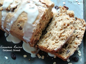 Cinnamon Raisin Oatmeal Bread - Cozy Country Living