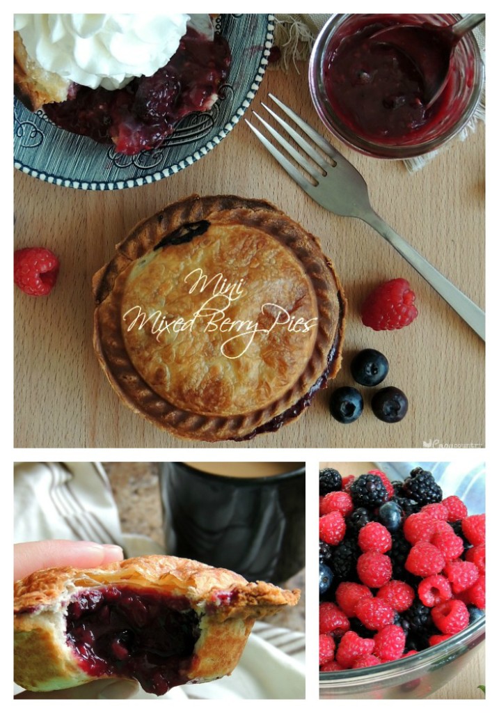 Mini Mixed Berry Pies - Cozy Country Living