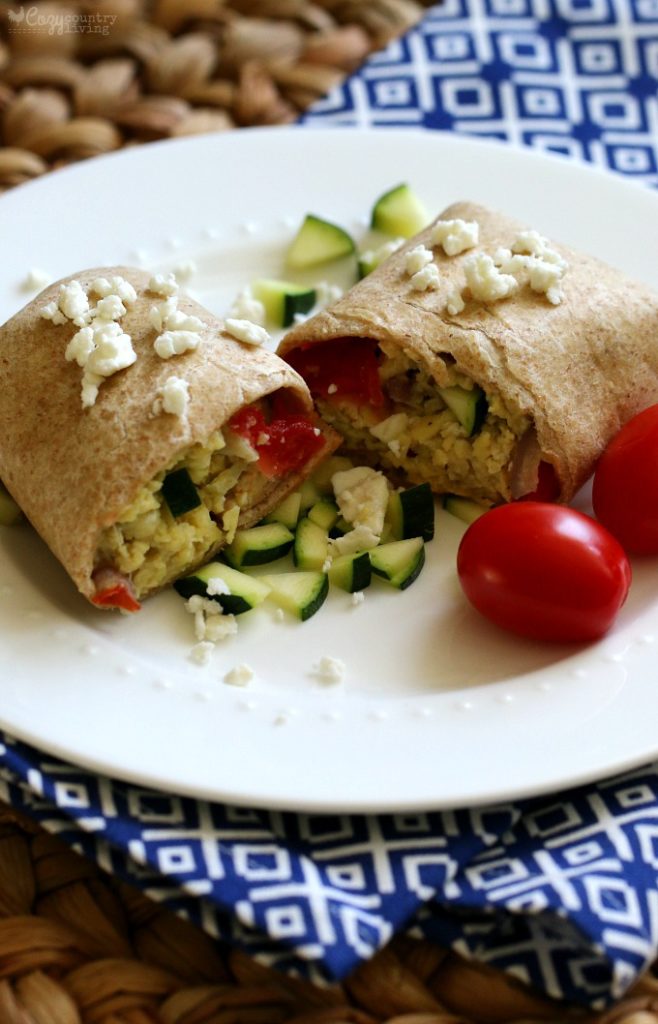 Greek Breakfast Wraps - Cozy Country Living