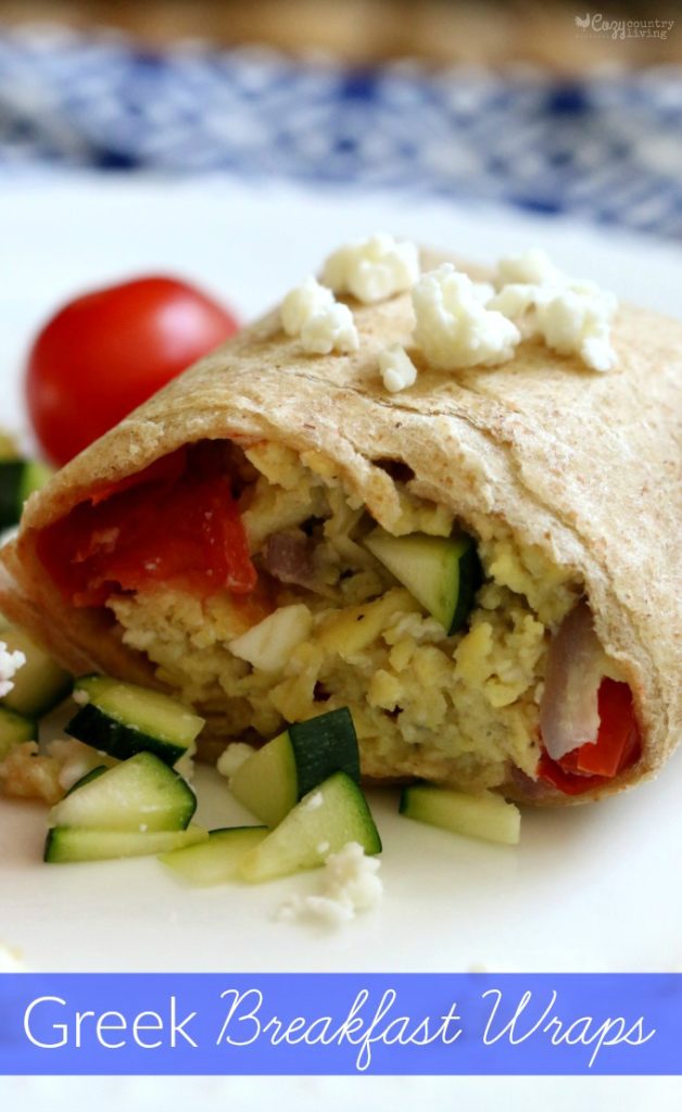 Greek Breakfast Wraps - Cozy Country Living